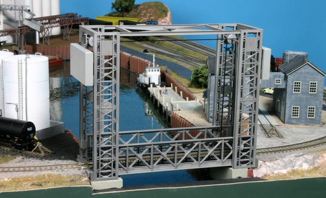 Gateway NMRA » Lift Bridge and Grain Elevator on the Riverport Theme HO ...